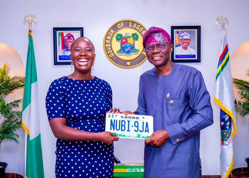 Sanwo-Olu presents Nubi branded car, says she’s shifted mountains ...