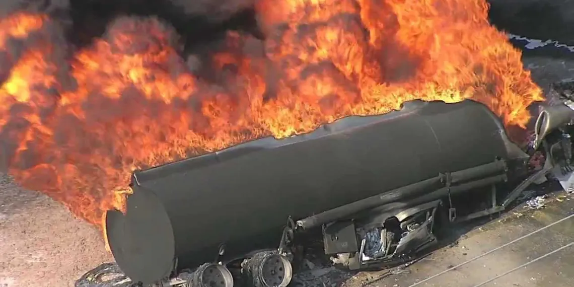 Diesel tanker explosion claims 2 lives on Badagry expressway – Hensard ...